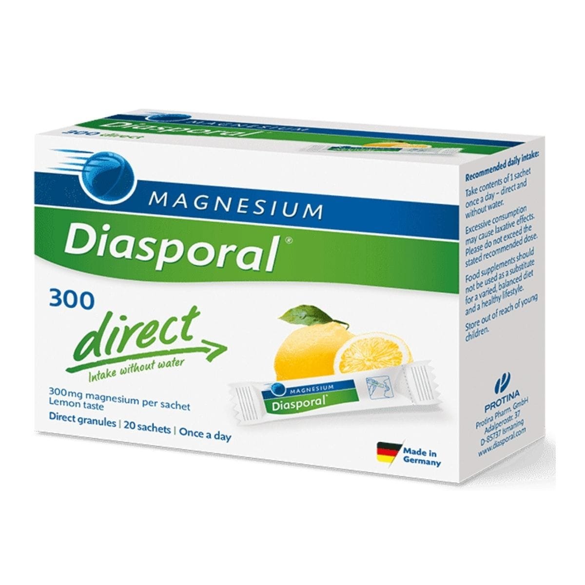 Magnesium Diasporal 300 Direct, 50 Sachets - The Wellcare Pharmacy